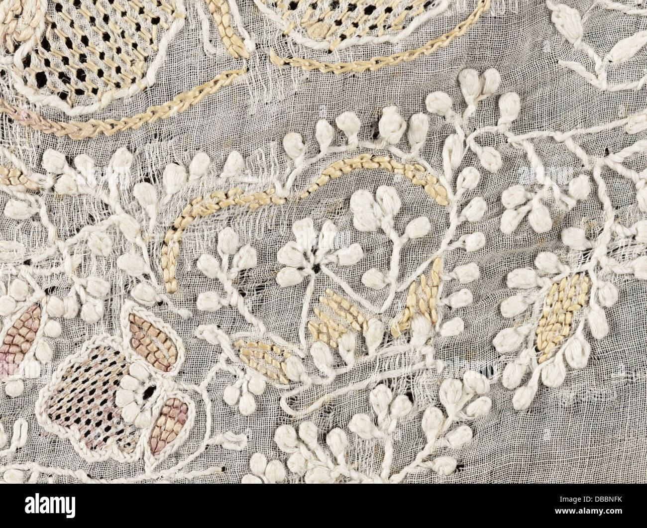 This sari, a wrapped garment worn by women, reflects the rich textile ...