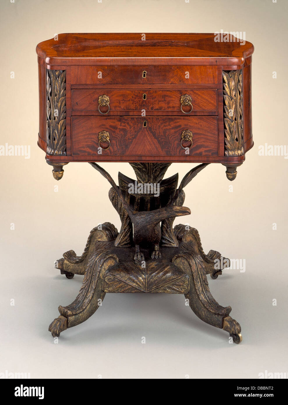 Work table with eagle pedestal hi-res stock photography and images - Alamy