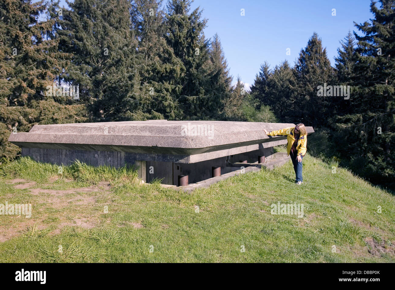Touring Fort Stevens State Park near Astoria, Oregon, USA Stock Photo ...