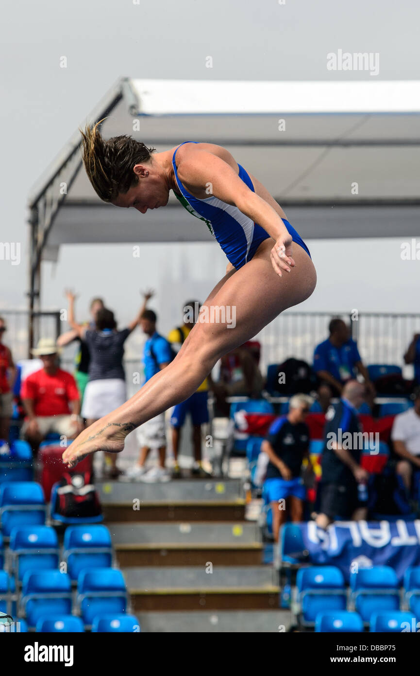 Barcelona, Spain. 27th July 2013: Italia's Maria Marconi warms up for ...