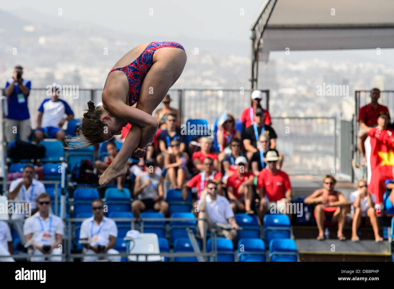 Barcelona, Spain. 27th July 2013: Britain's Hannah Starling competes in ...