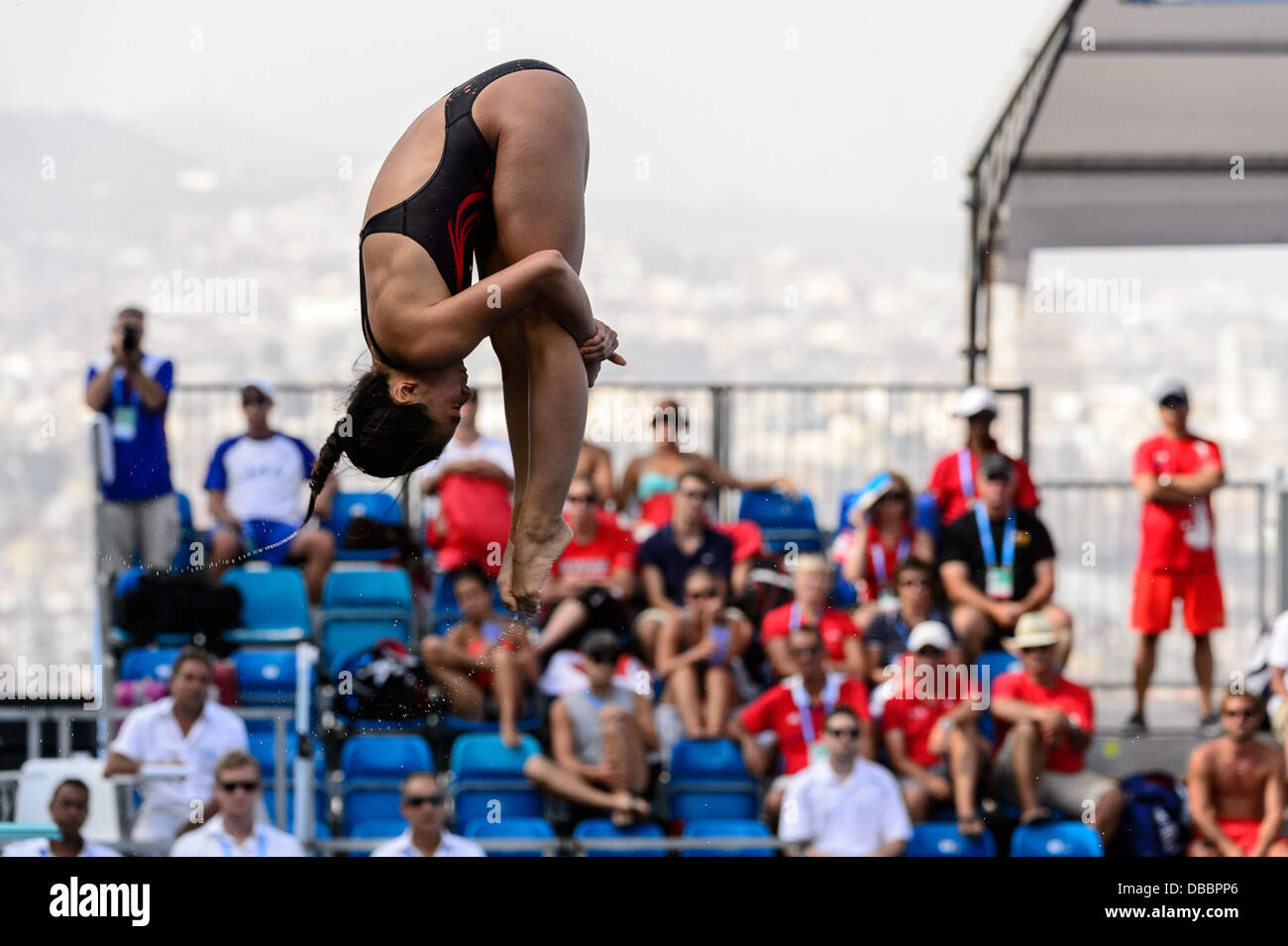 Barcelona, Spain. 27th July 2013: China's He Zi competes in the women's ...