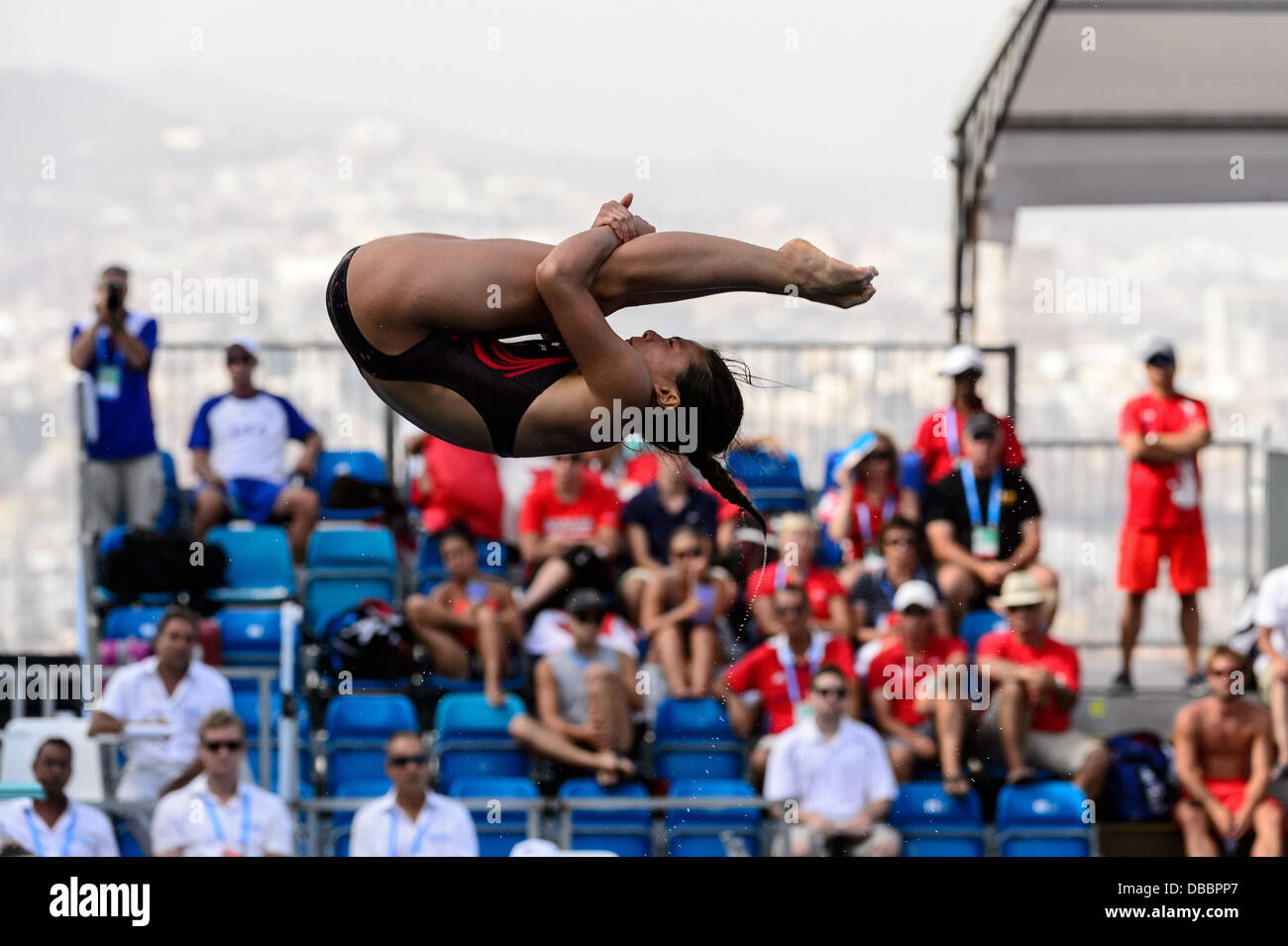 Barcelona, Spain. 27th July 2013: China's He Zi competes in the women's ...