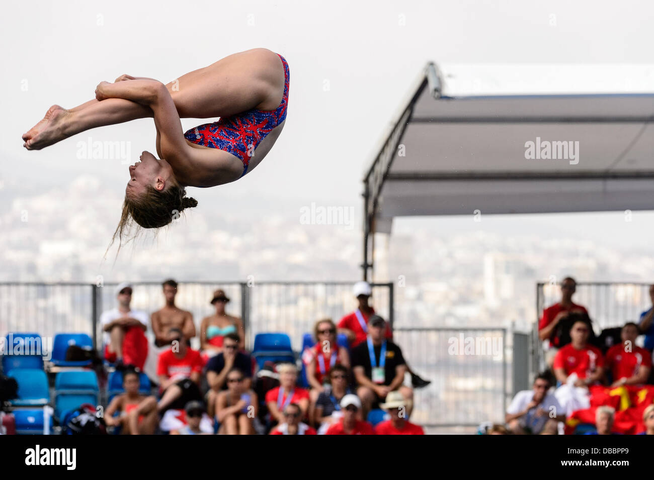 Barcelona, Spain. 27th July 2013: Britain's Hannah Starling competes in ...