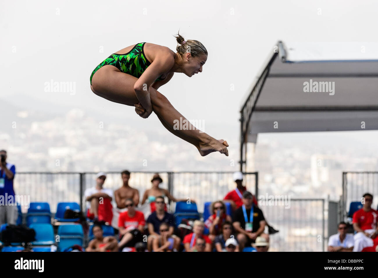Barcelona, Spain. 27th July 2013: Ukraine's Anna Pysmenska competes in ...