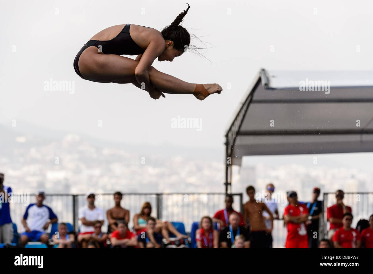 Barcelona, Spain. 27th July 2013: China's He Zi competes in the women's ...