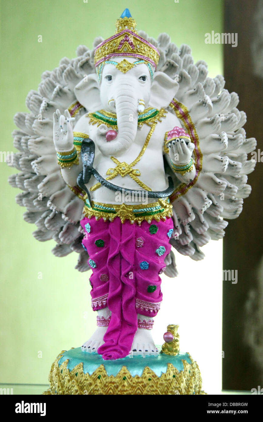 The Ganesh Statue in the temple Stock Photo - Alamy