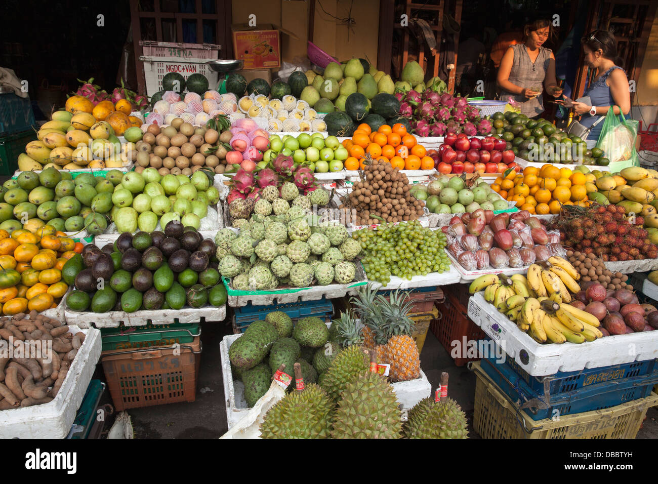 Fresh produce for sale at market in Hoi An, Vietnam, Quang Nam ...