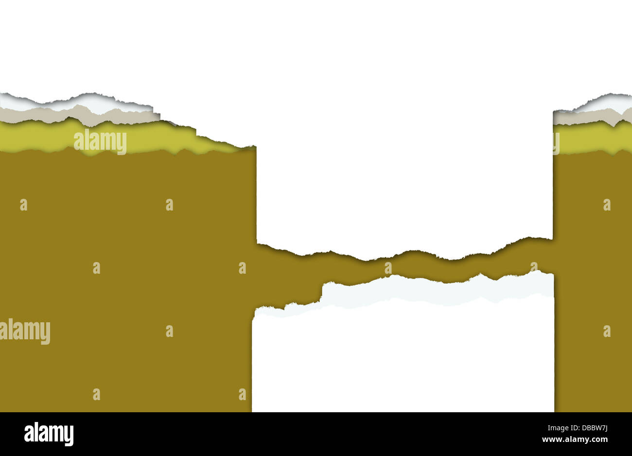 Horizontal ripped paper made in 2d software Stock Photo - Alamy