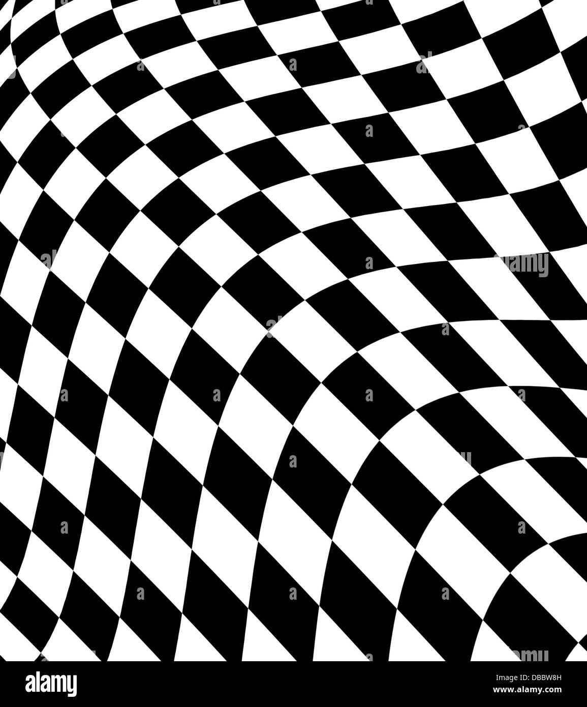 Black-white checkered plane made in 3d software Stock Photo - Alamy