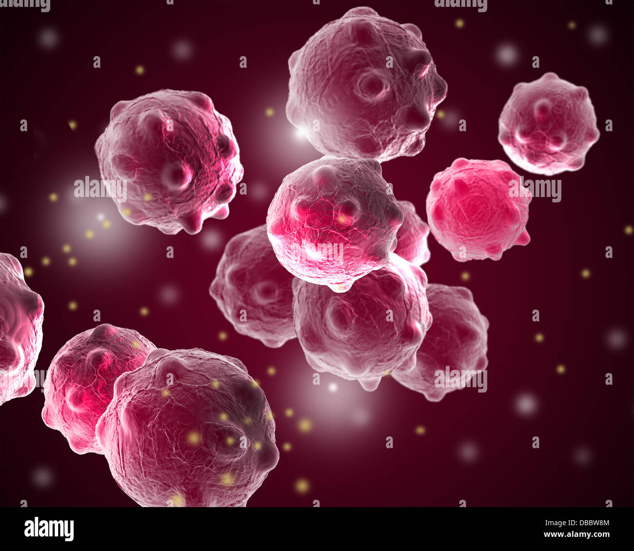 cloud of micro organism made in 3d software Stock Photo - Alamy