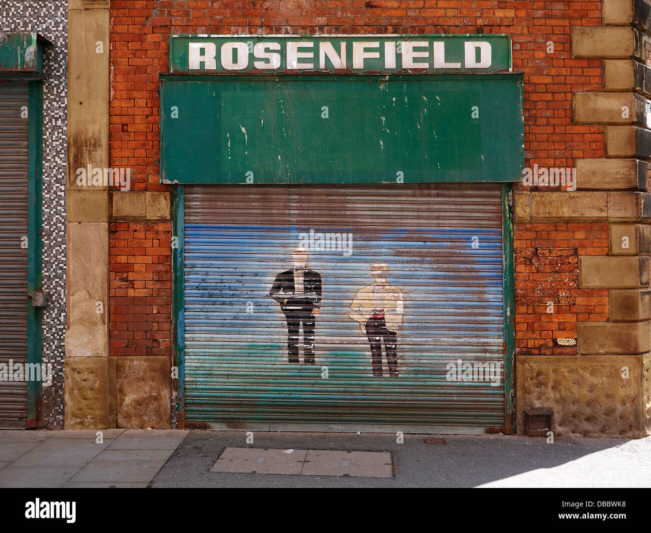 Former location of Rosenfield wedding hire store in Manchester UK Stock ...