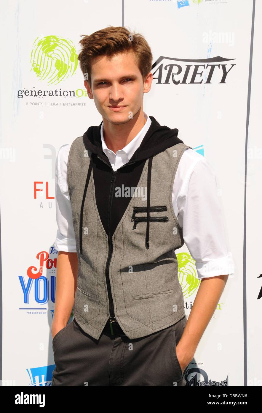 Los Angeles, CA. 27th July, 2013. Hunter Gomez at arrivals for Variety ...