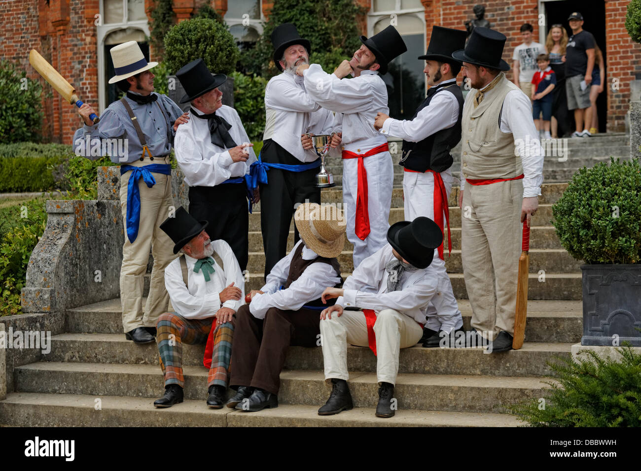 Victorian era recreation: cricket team captains come to blows over a ...