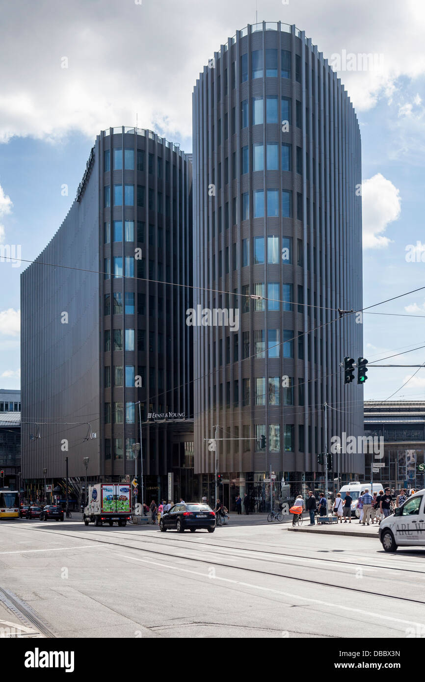 Ernst and Young modern building in Friederichstrasse, Berlin Stock ...