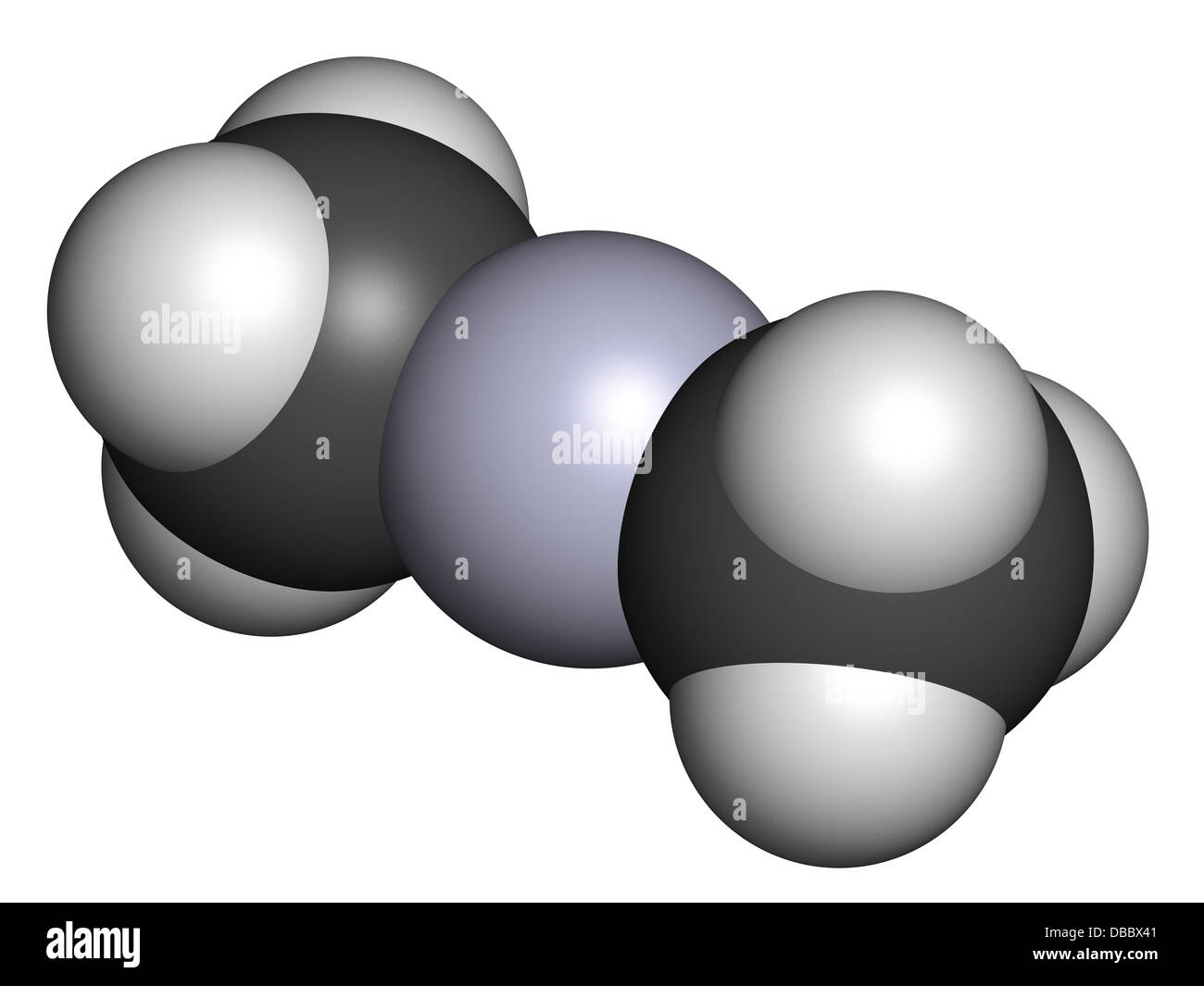 Dimethylmercury (organomercury compound), chemical structure. Extremely ...