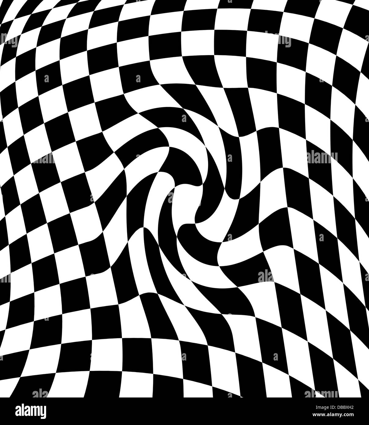 Black-white checkered plane made in 3d software Stock Photo - Alamy