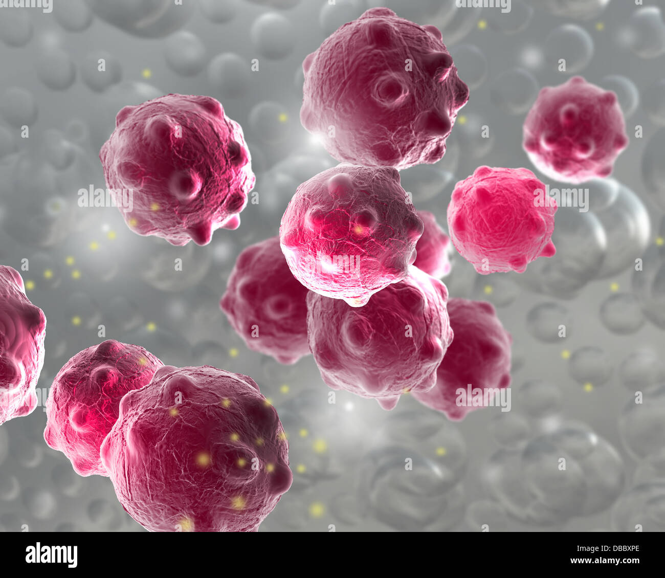 cloud of micro organism made in 3d software Stock Photo - Alamy