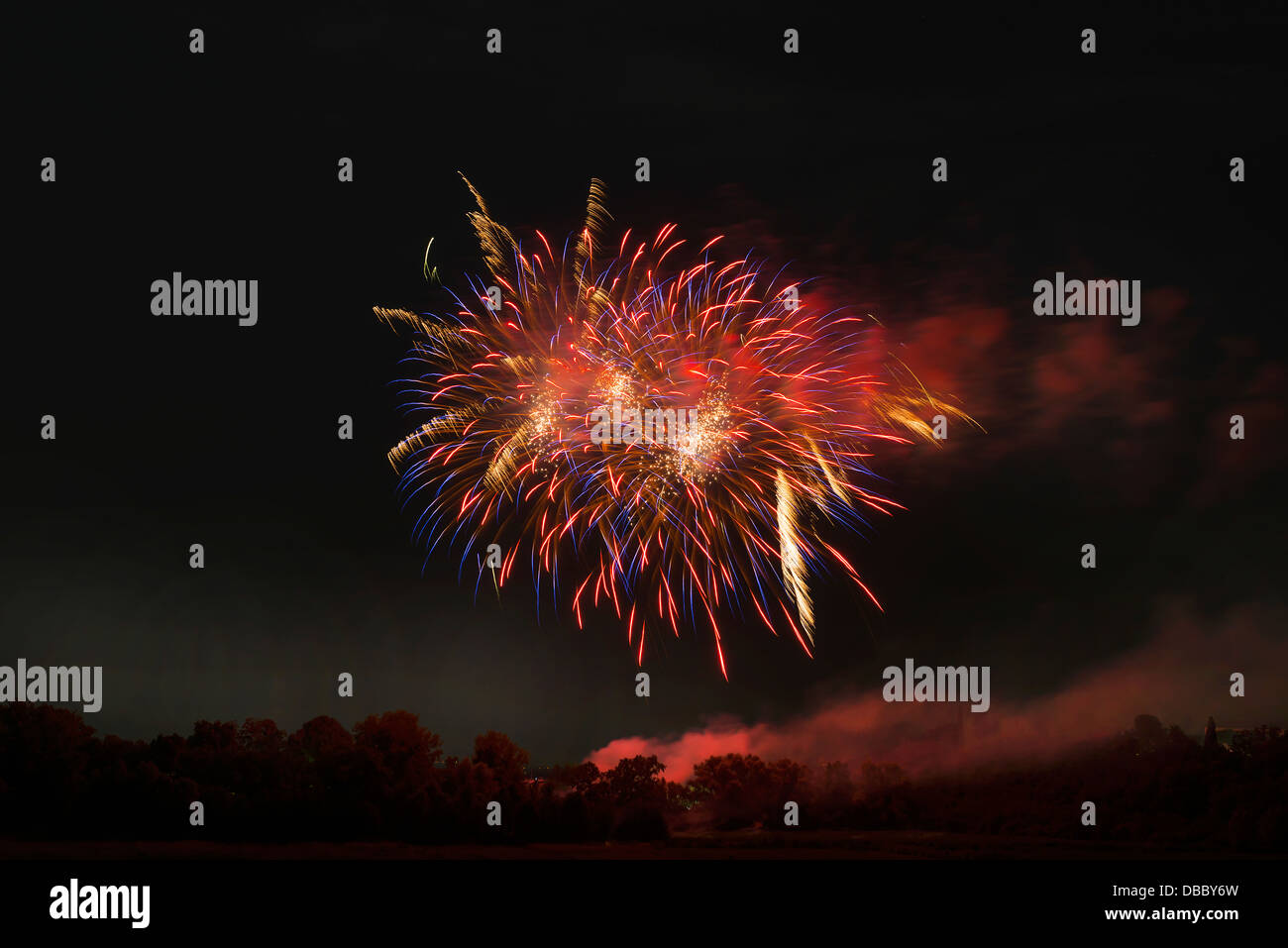 the colors of the fireworks Stock Photo - Alamy
