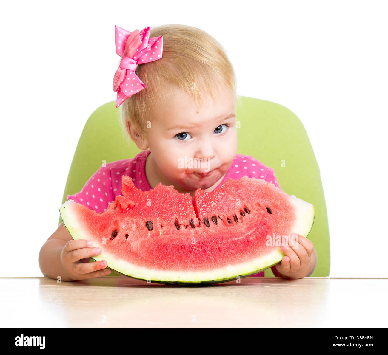 kid eating watermelon Stock Photo - Alamy
