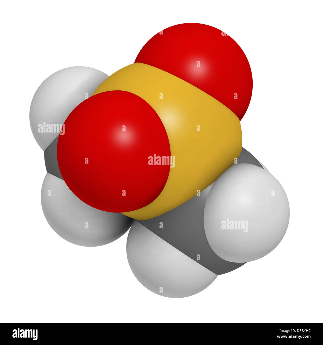 Methylsulfonylmethane (MSM) dietary supplement molecule, chemical ...