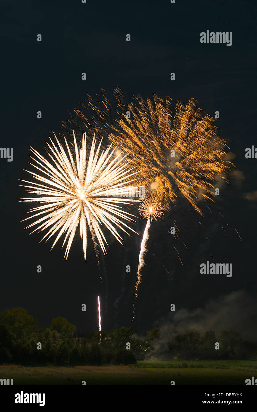 the colors of the fireworks Stock Photo - Alamy