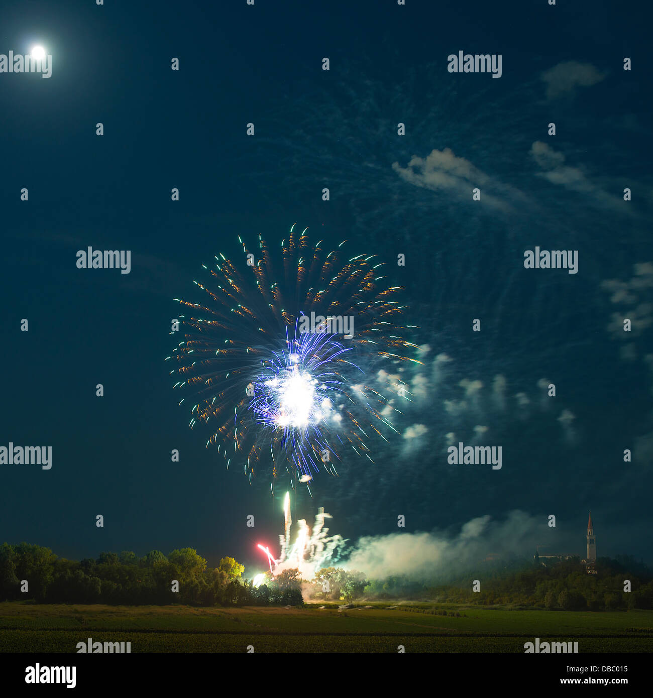the colors of the fireworks Stock Photo - Alamy