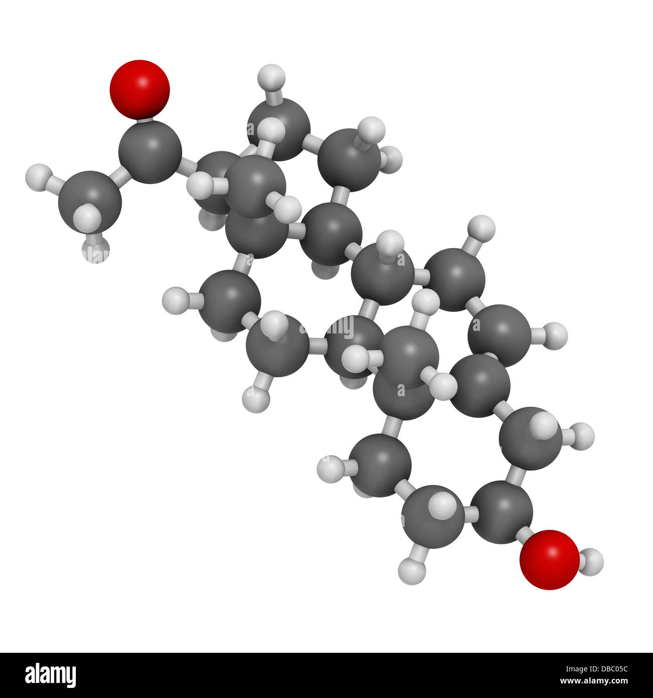 vPregnenolone neurosteroid and prohormone molecule, chemical structure ...