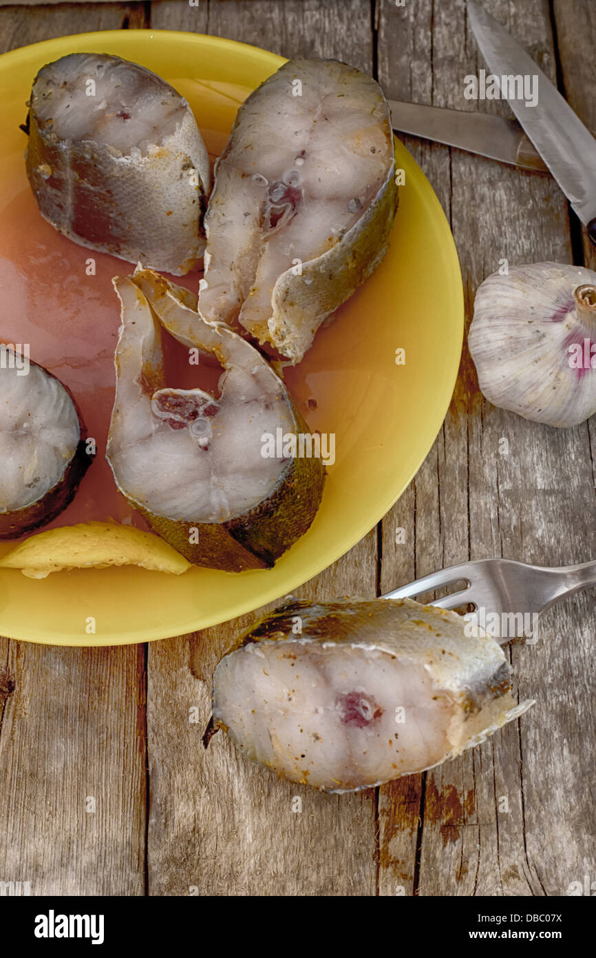 Fresh fish pickled Stock Photo - Alamy