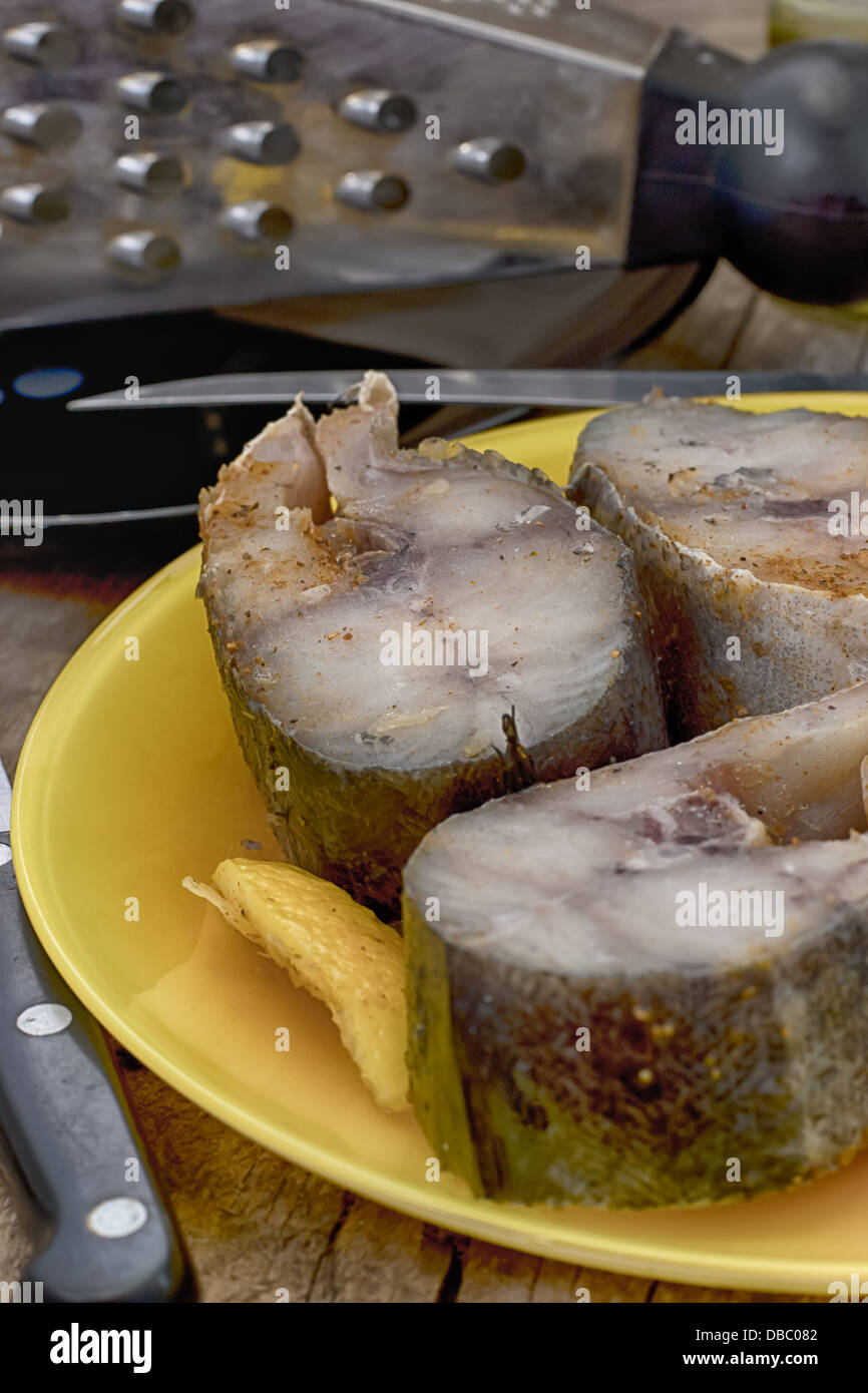 Fresh fish pickled Stock Photo - Alamy