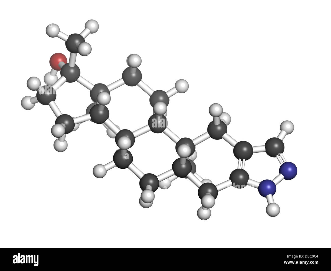 Stanozolol anabolic steroid drug, chemical structure. Often used as a ...
