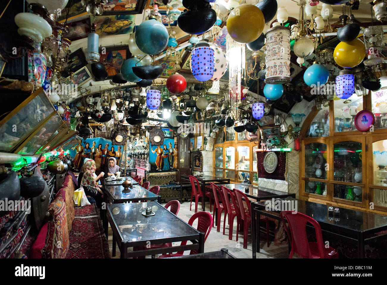 Asia, Iran, Isfahan, Traditional tea house Stock Photo - Alamy