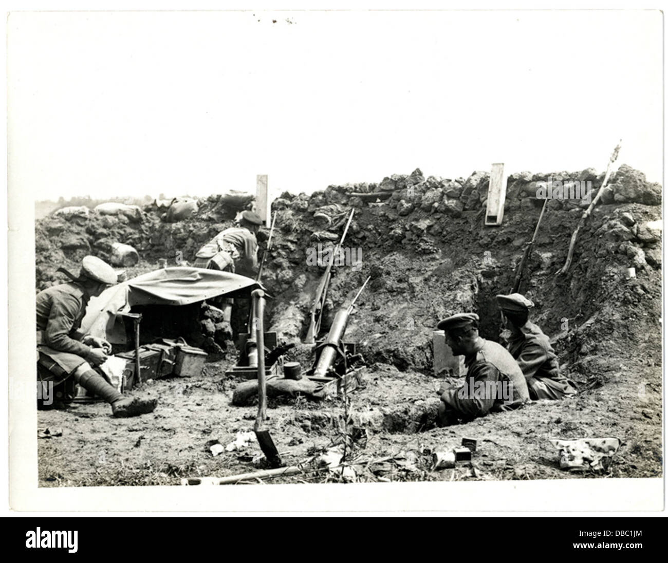 This photo shows a bomb gun section in St Floris, France, during World ...