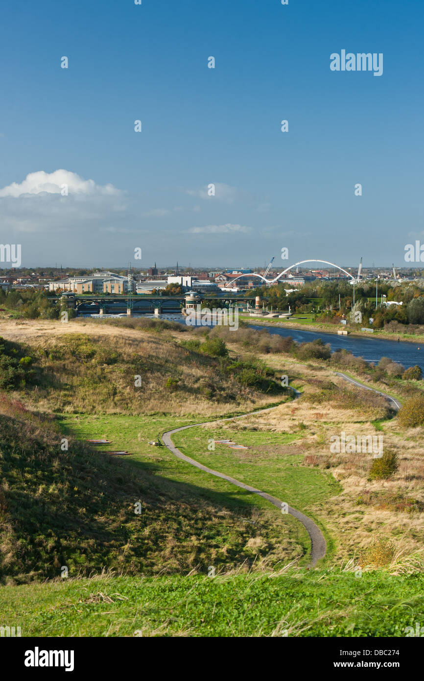 River Tees and the Tees Barrage, Teesside Stock Photo - Alamy