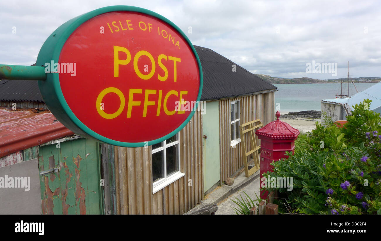The post office on the island of Iona Scotland Stock Photo - Alamy