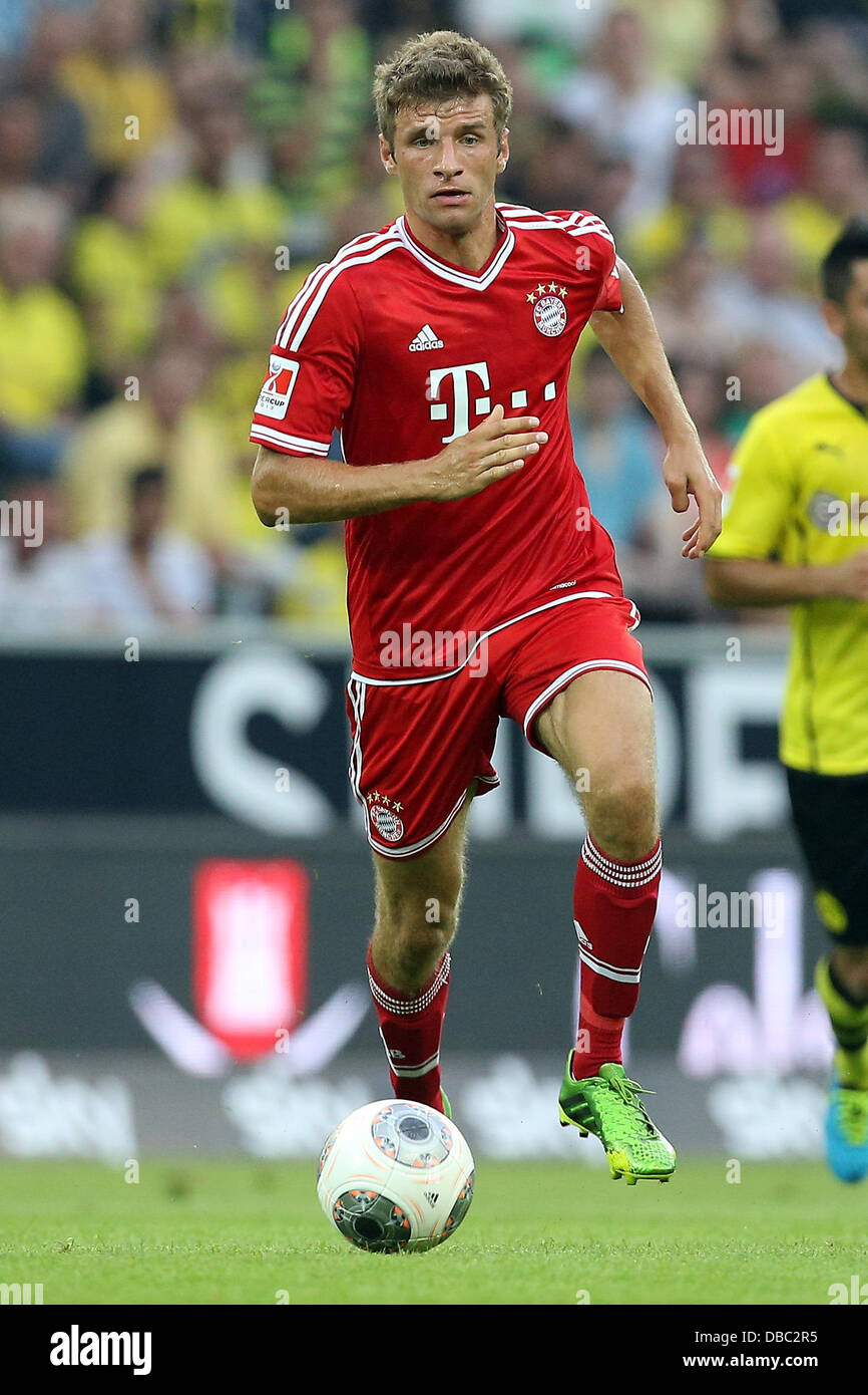 Dortmund, Germany. 27th July, 2013. Munich's Thomas Mueller is pictured ...