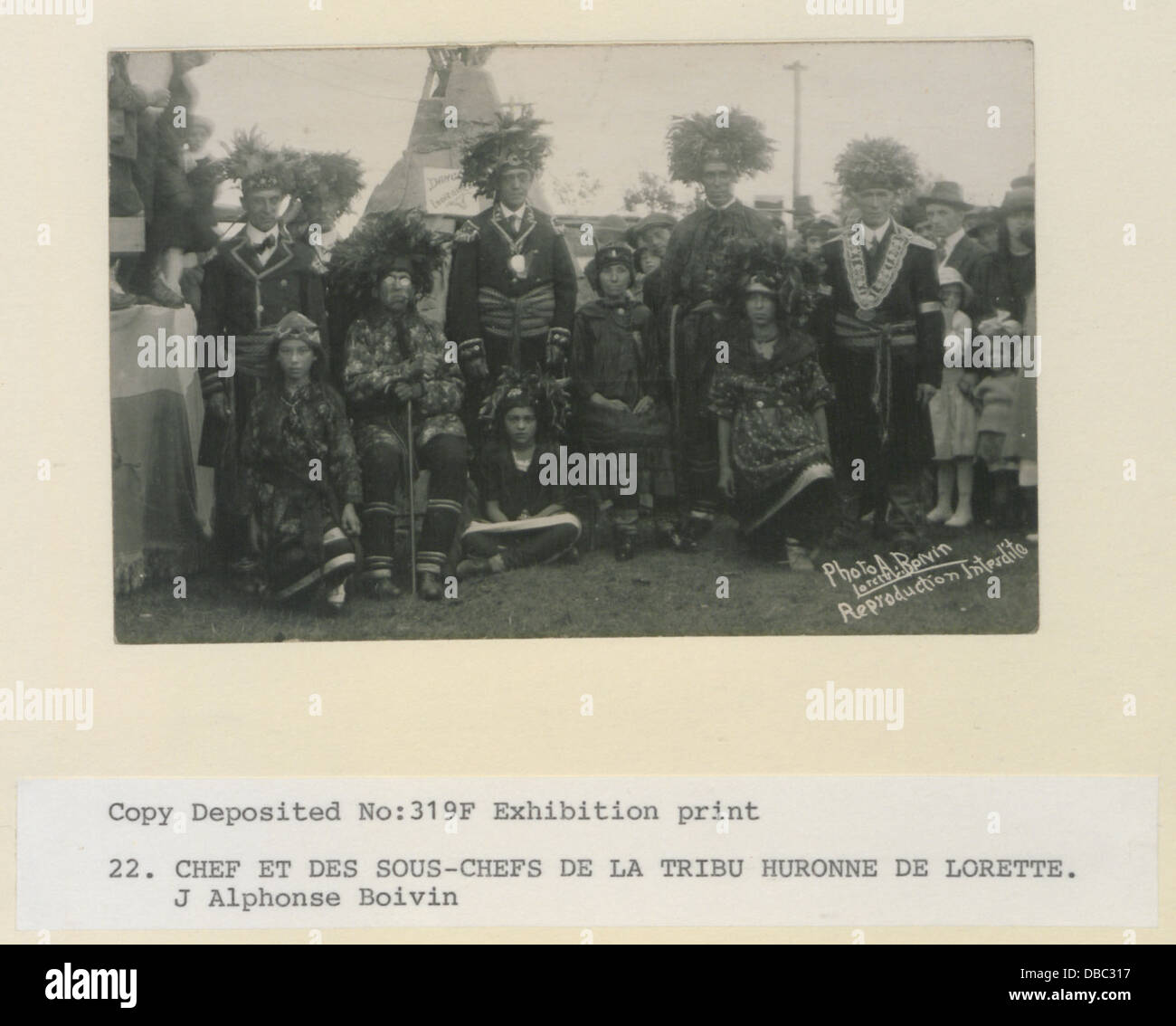 A portrait of the Chief and Sub-Chiefs of the Huron tribe of Lorette ...