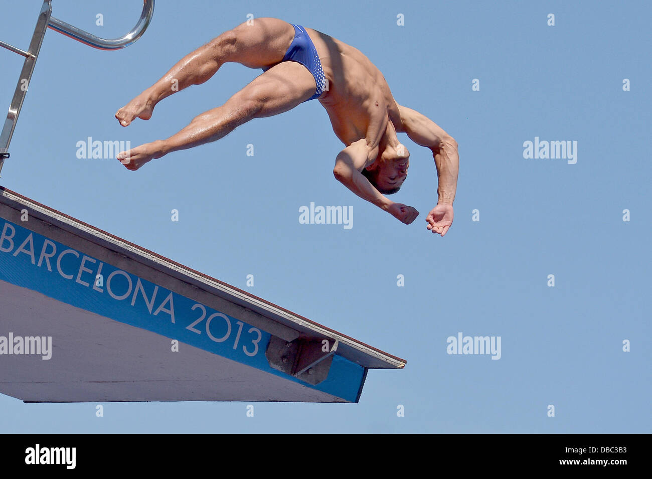 Barcelona, Spain. 28th July, 2013. Bronze Medalist Sascha Klein of ...