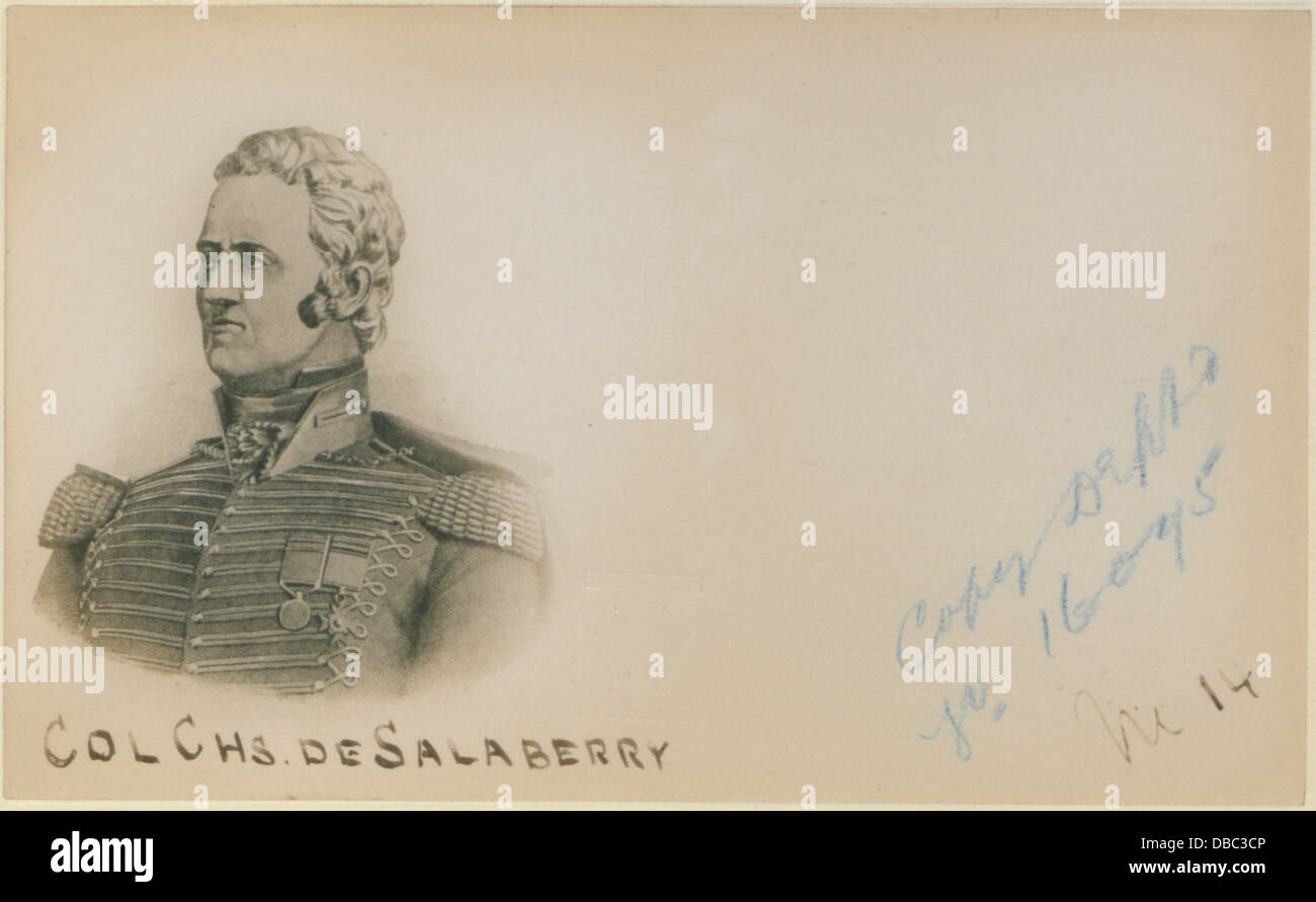 Colonel Charles de Salaberry, a prominent figure in Canadian military ...