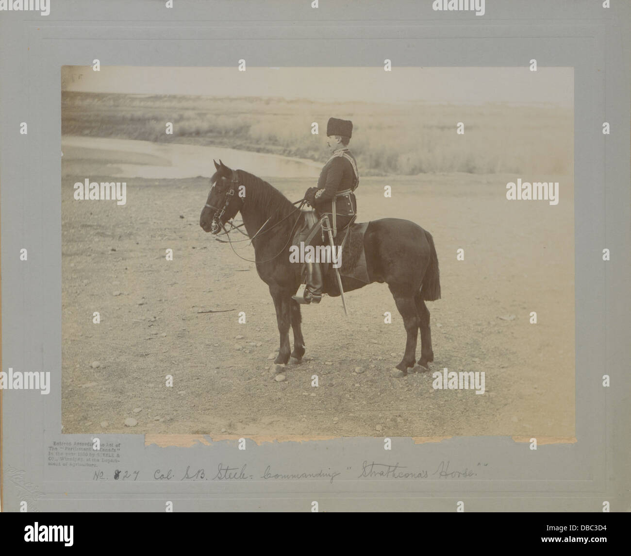 A photograph of Colonel S.B. Steele commanding Strathcona's Horse No ...