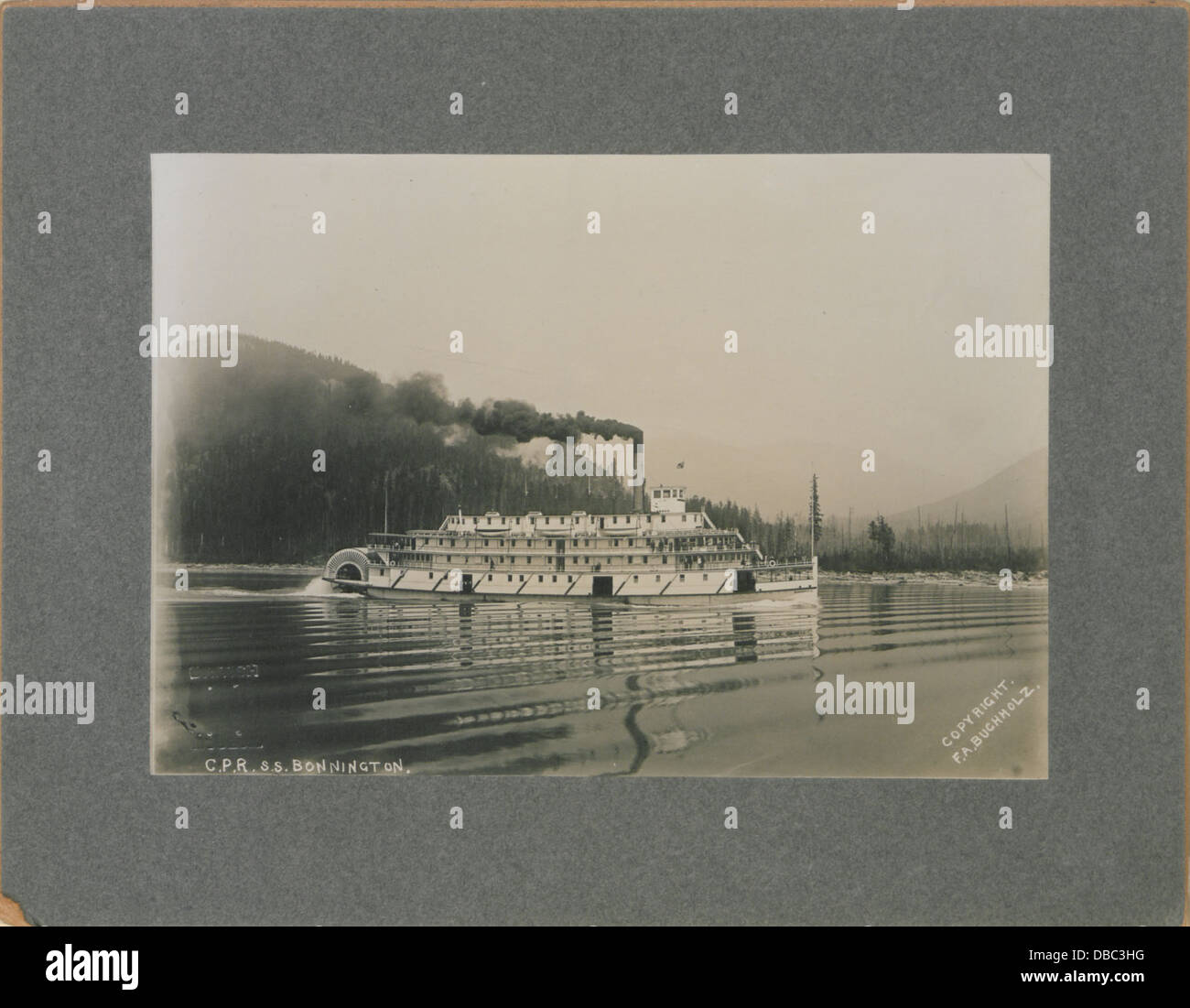 This image shows the CPR SS Bonnington, a ship from the Canadian ...