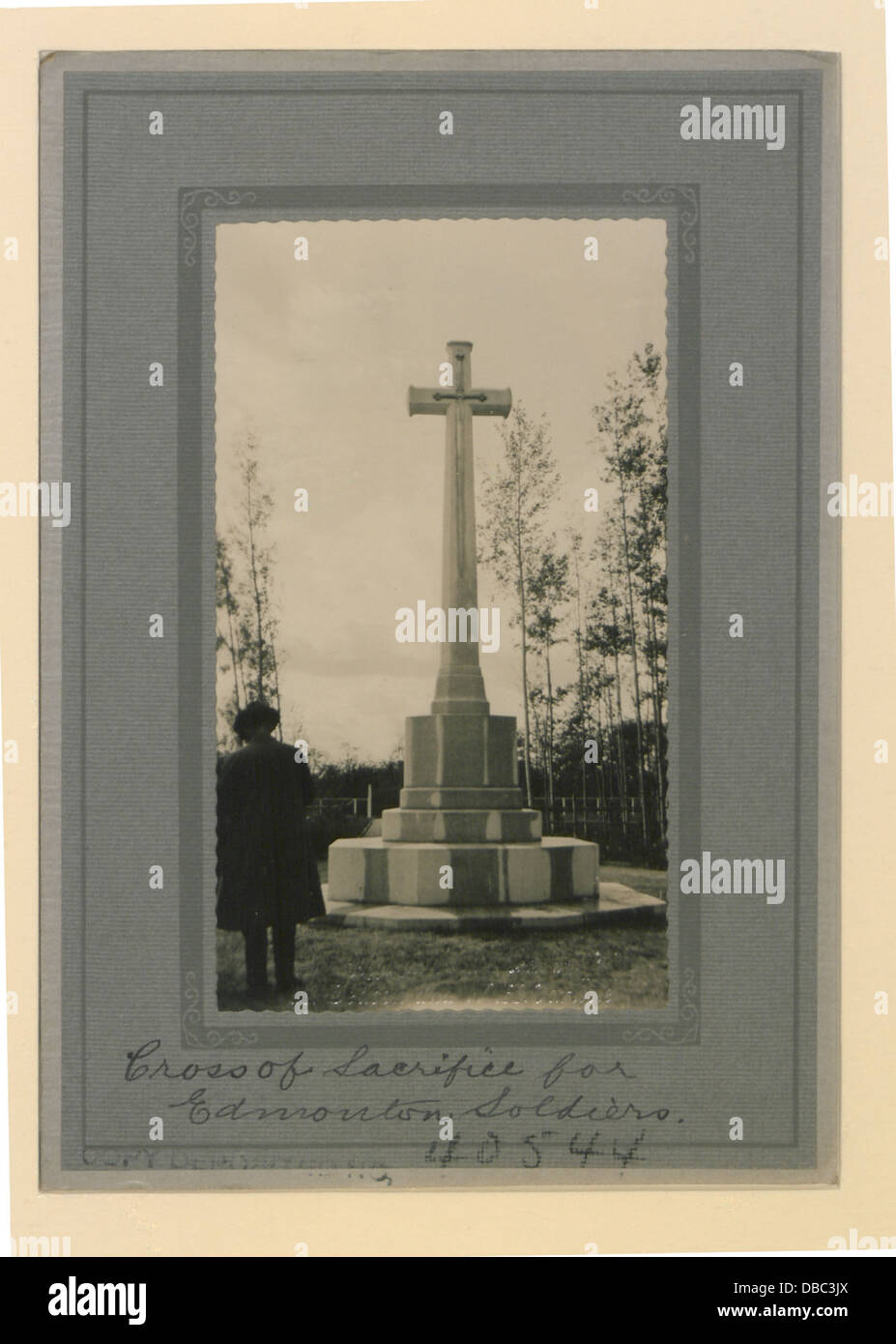 This image shows the Cross of Sacrifice in Edmonton, dedicated to ...