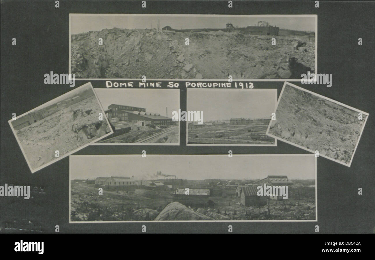 This image captures the Dome Mine in South Porcupine, an important gold ...
