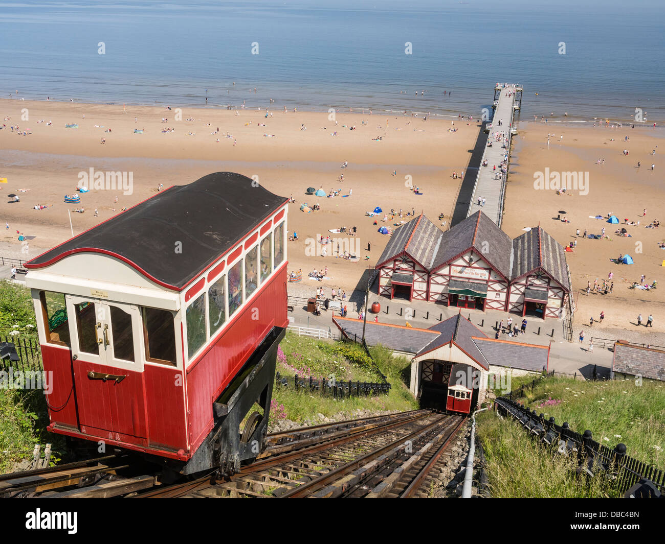 Saltburn-by-the-Sea Pier and Cliff Lift Cleveland UK opened in 1884 and ...