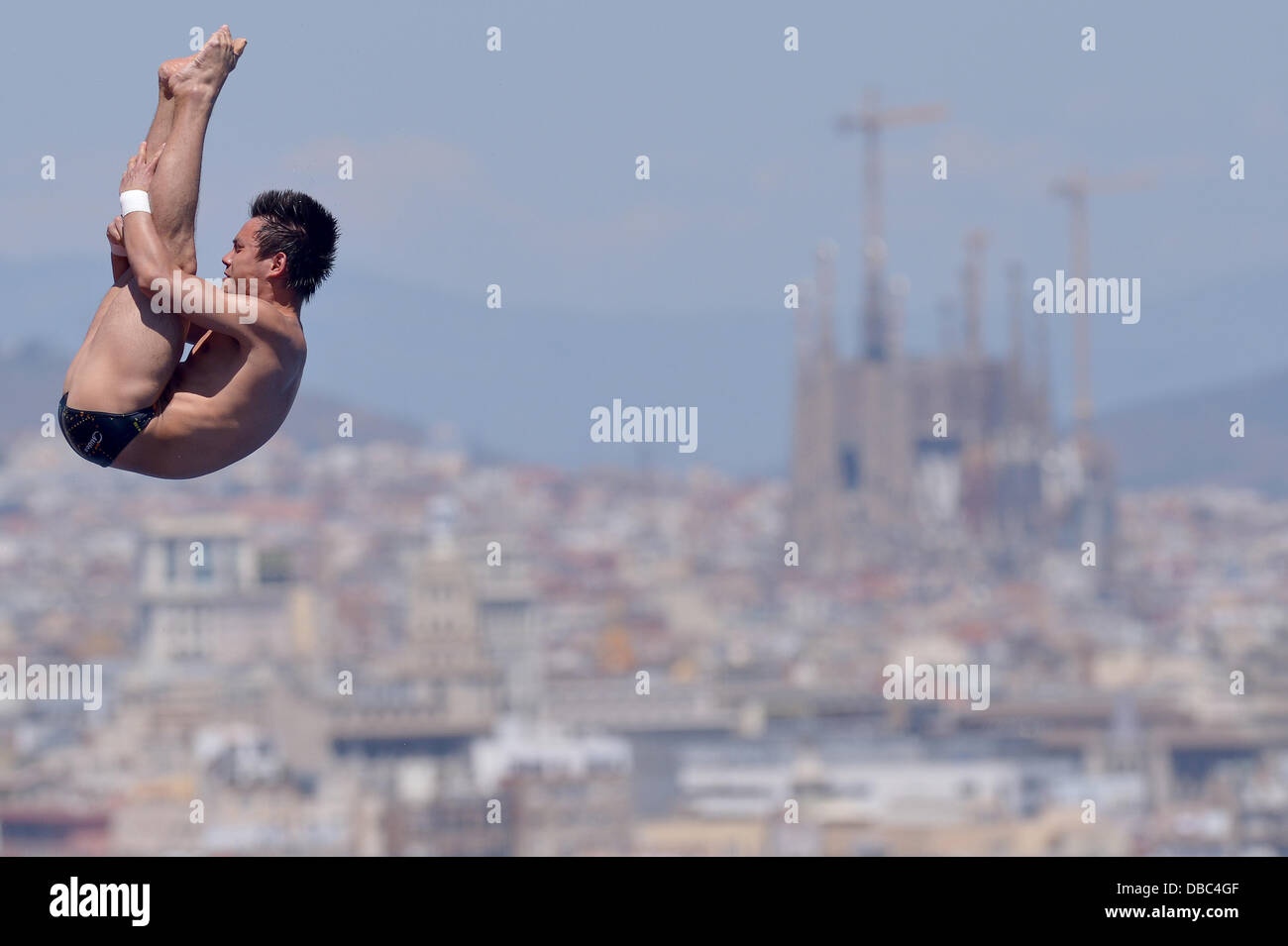 Barcelona, Spain. 28th July, 2013. Gold medalist Bo Qiu of China in ...