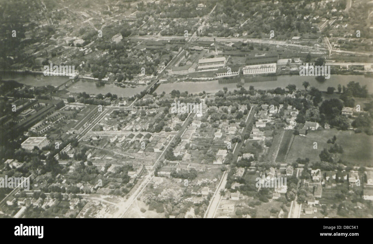 This aerial photograph provides a bird's-eye view of Galt, Ontario ...
