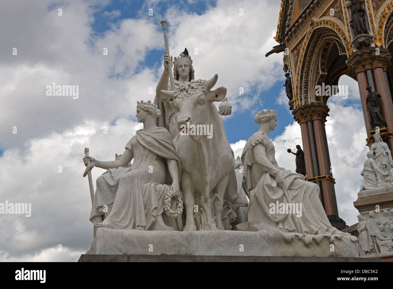 The Albert Memorial in Kensington Gardens London Stock Photo - Alamy