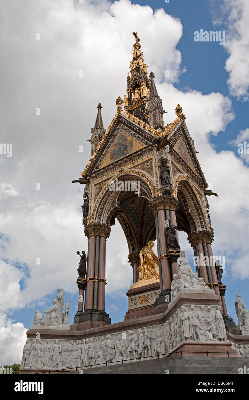 The Albert Memorial is situated in Kensington Gardens London Stock Photo - Alamy