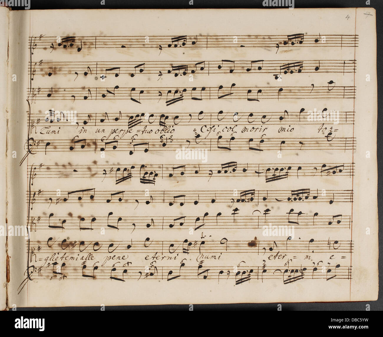 Manuscript music handel hi-res stock photography and images - Alamy