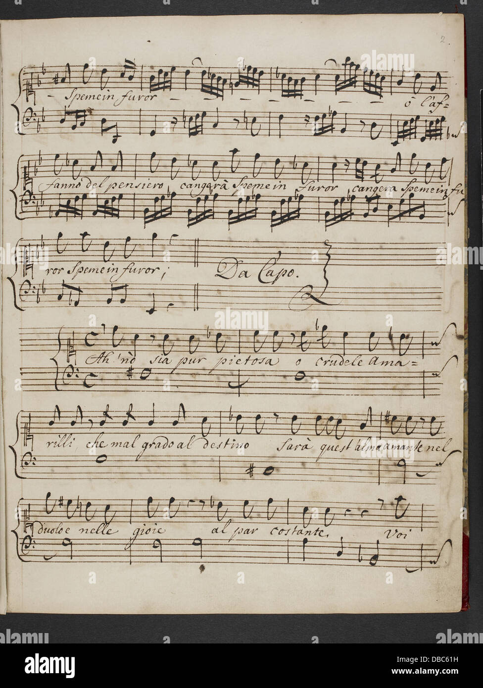 Manuscript music handel hi-res stock photography and images - Alamy